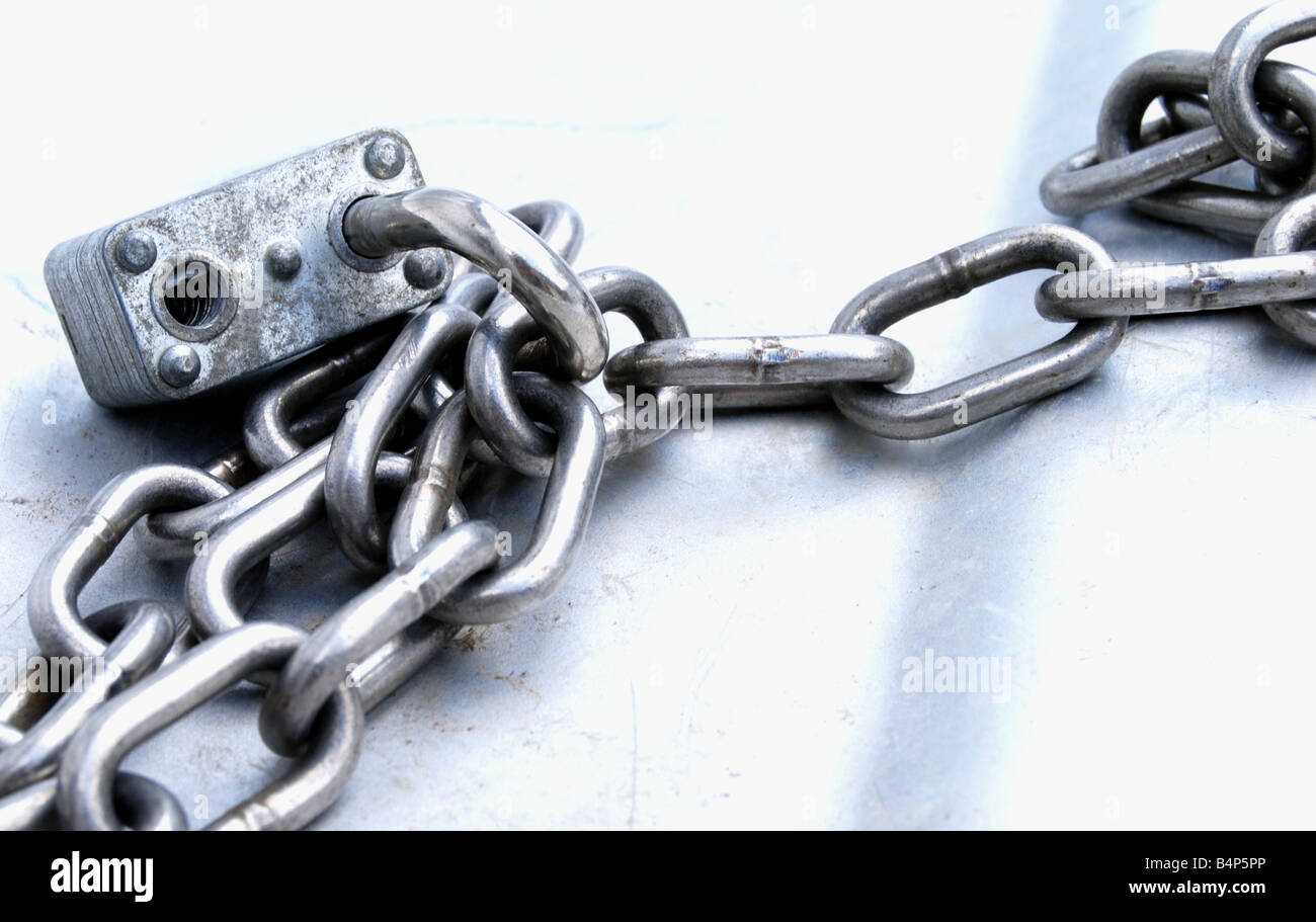 A lock and chain Stock Photo - Alamy