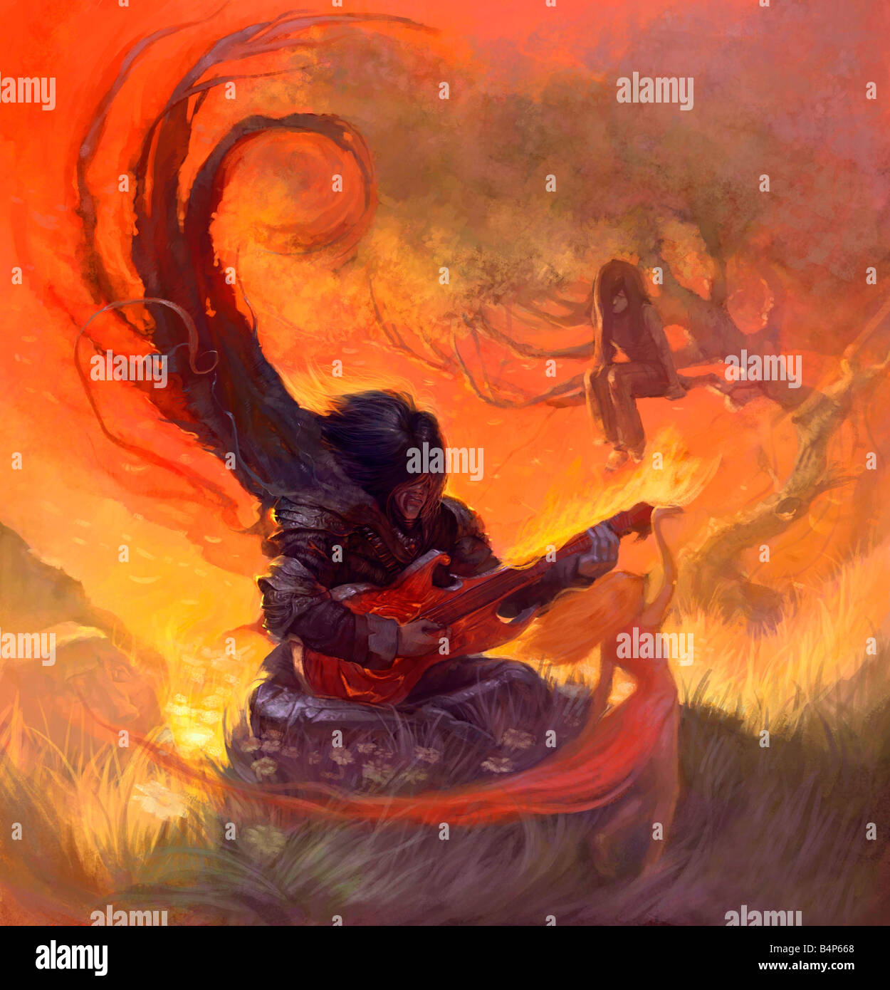 Fantasy rock musician Stock Photo - Alamy