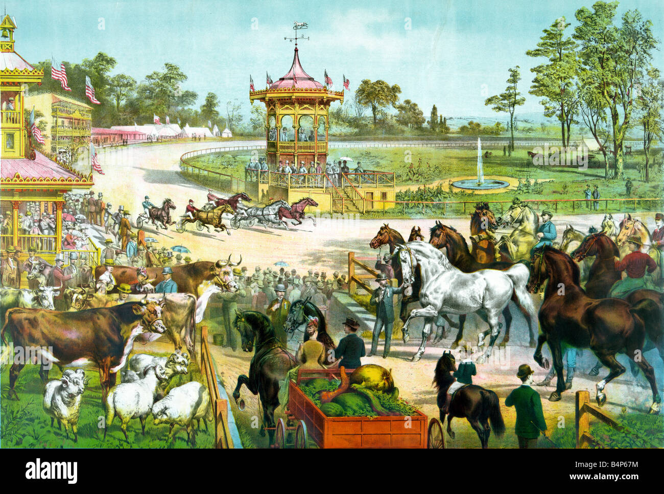 Scene at the fair grounds Stock Photo - Alamy