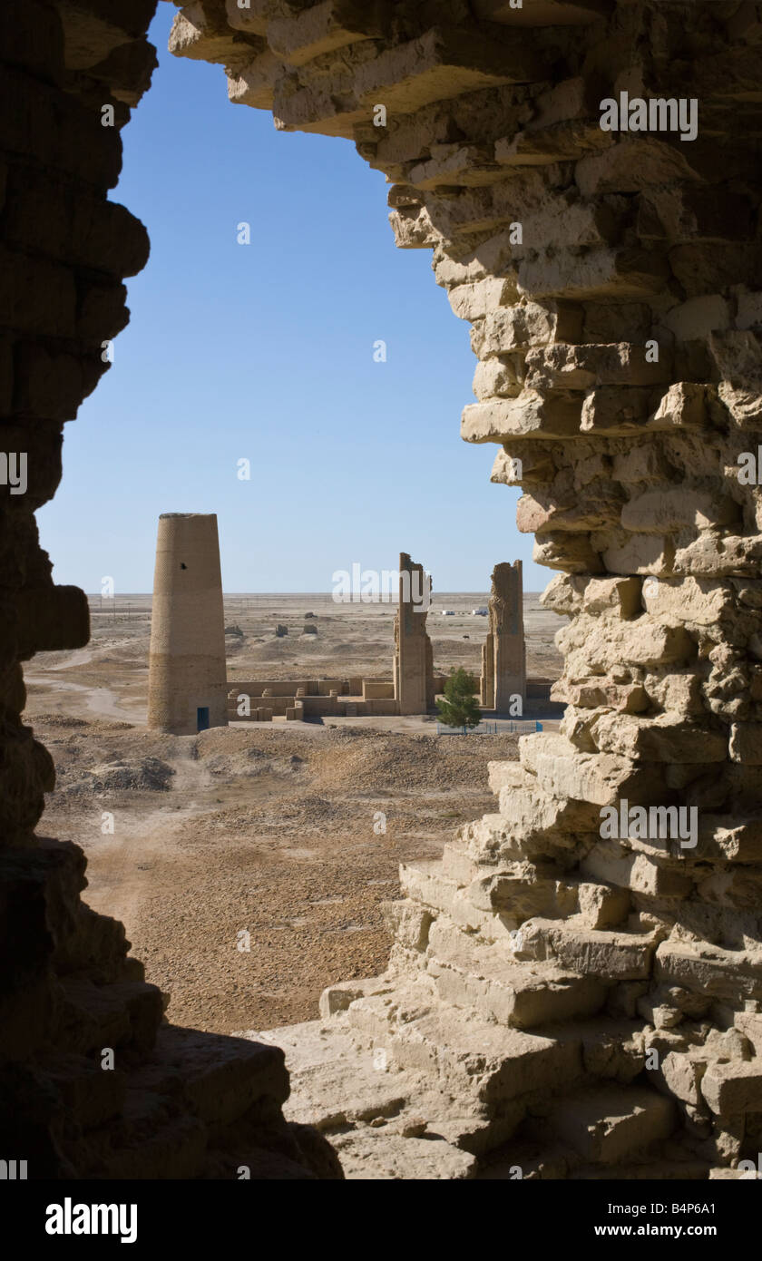 Khwarizmshah mosque, Dehistan, Turkmenistan Stock Photo - Alamy