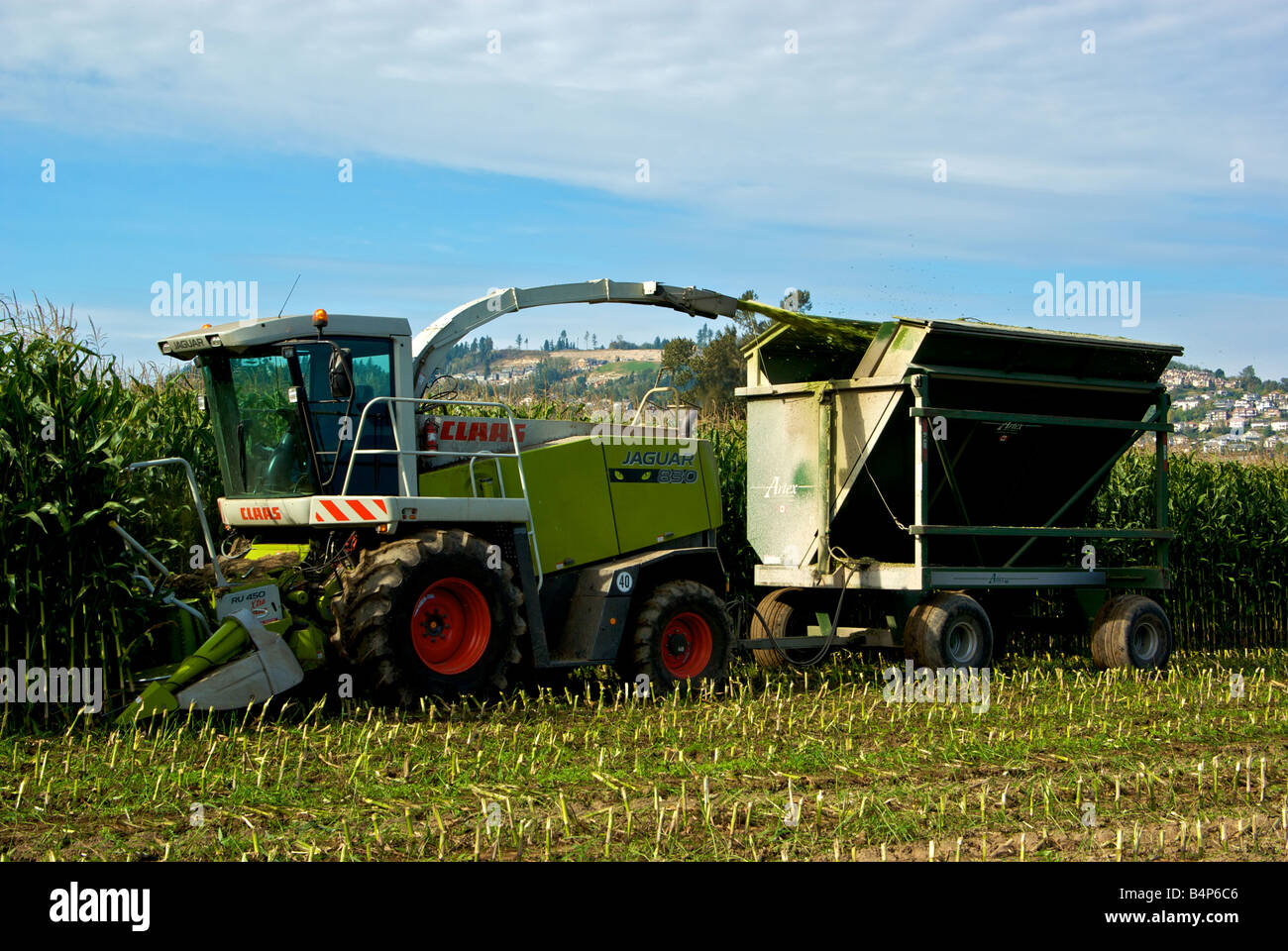 Combine harvester corn hi-res stock photography and images - Alamy
