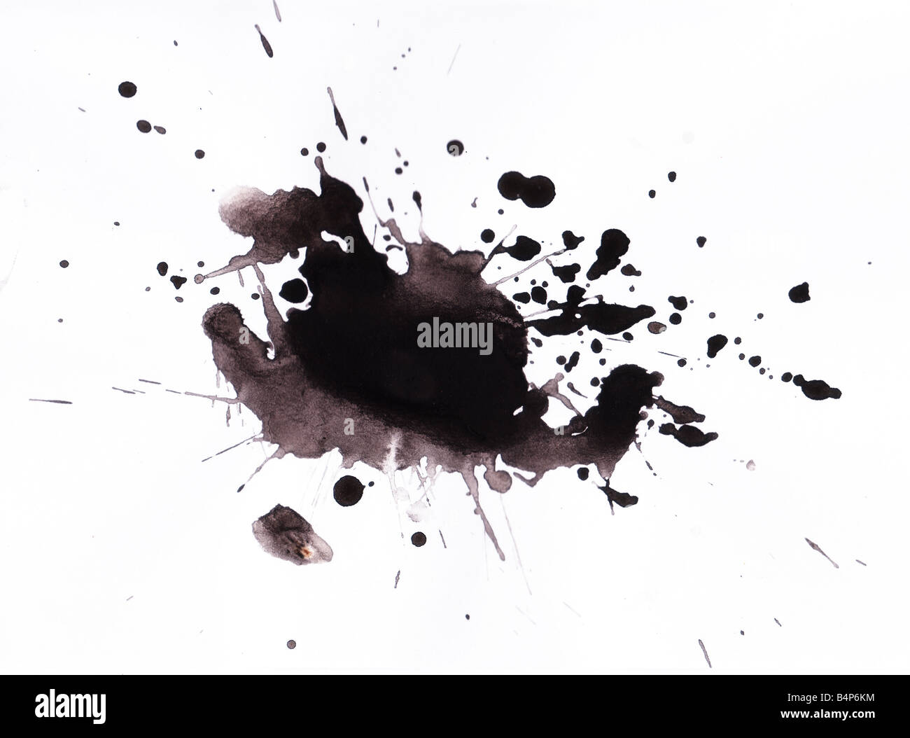 Ink splat detail Stock Photo - Alamy