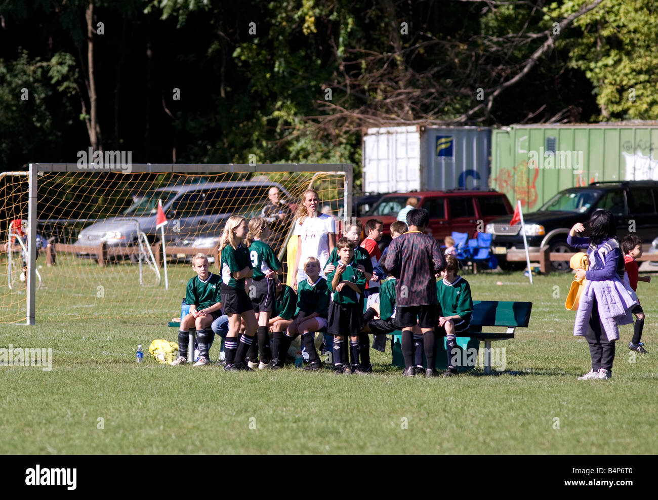 A Saturday league soccer football match game Stock Photo - Alamy
