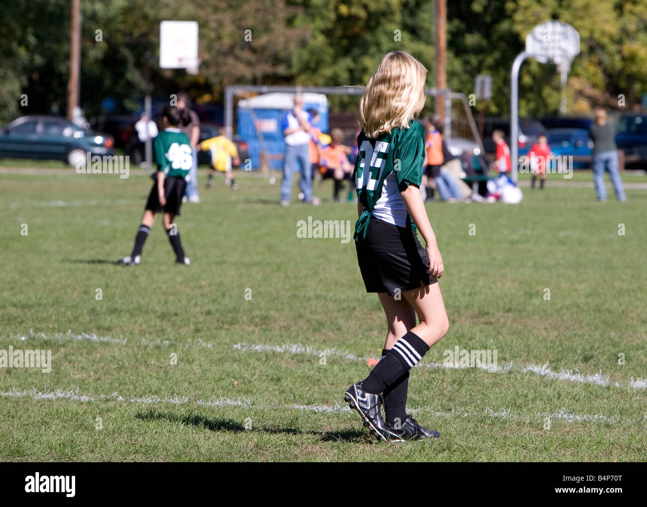A Saturday league soccer football match game Stock Photo - Alamy