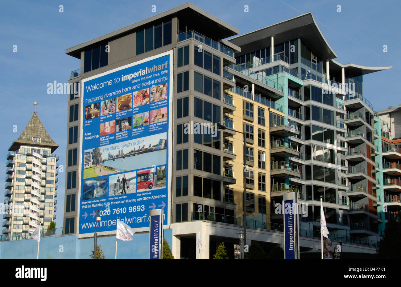 The new riverside residential development at Imperial Wharf Fulham ...