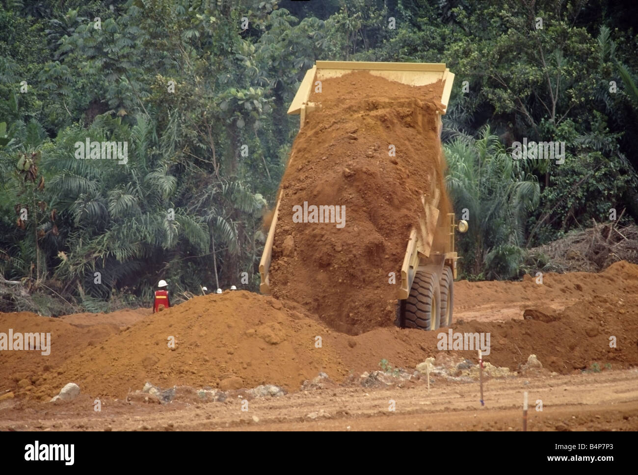 Earthwork at a Goldmine Site in Ghana Stock Photo - Alamy