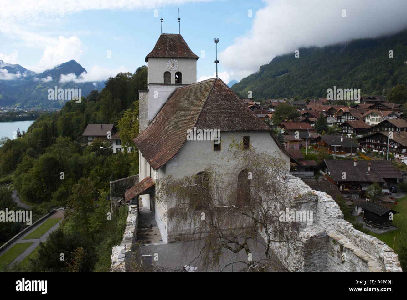 Church at Ringgenberg Bernese Oberland Switzerland Stock Photo - Alamy