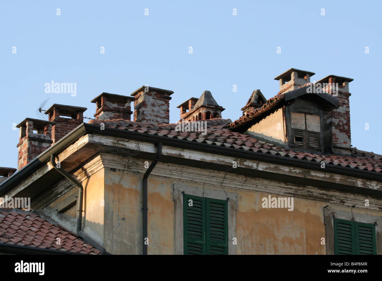Roof of old house Stock Photo - Alamy
