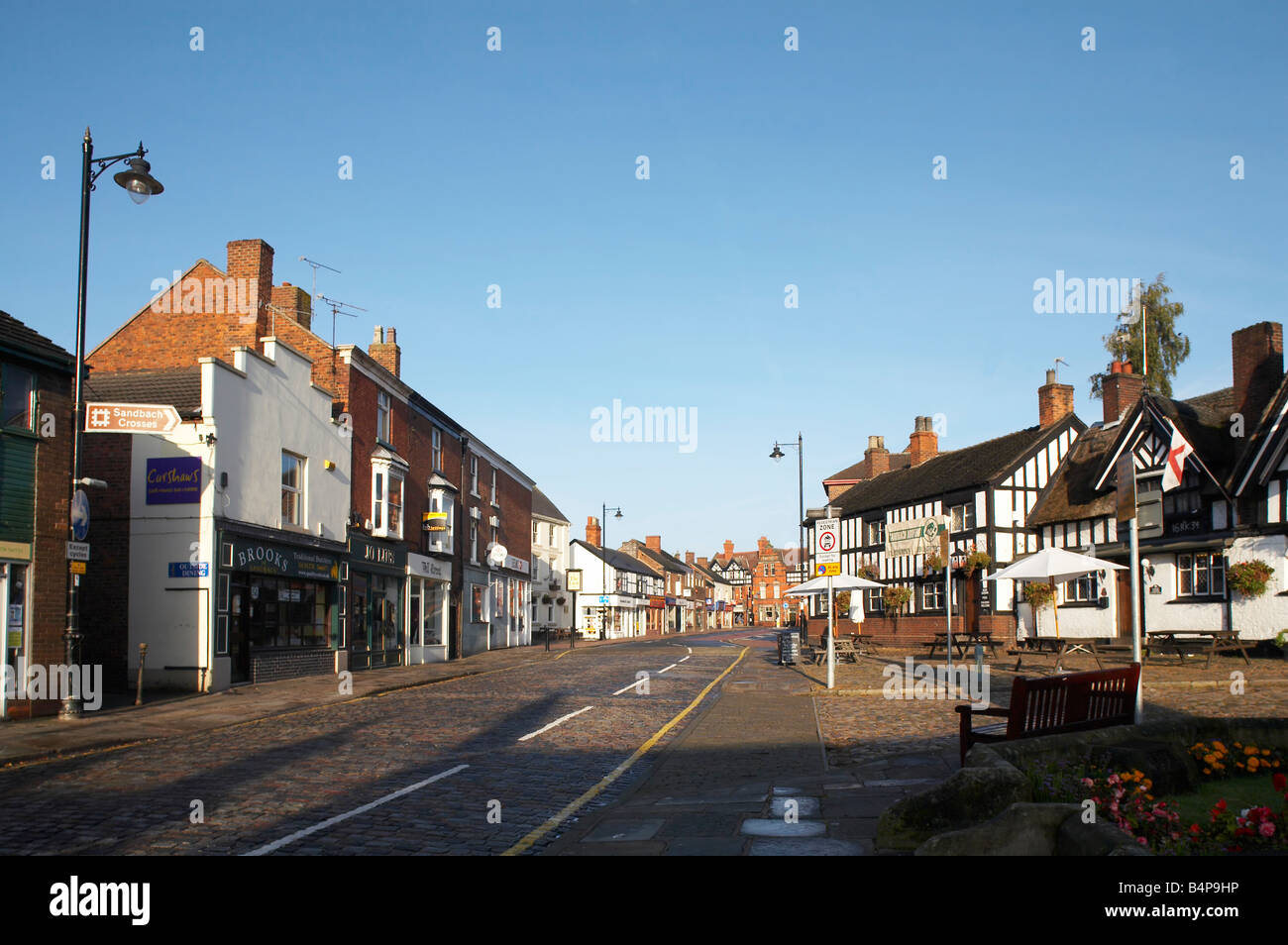 Sandbach High street Stock Photo - Alamy