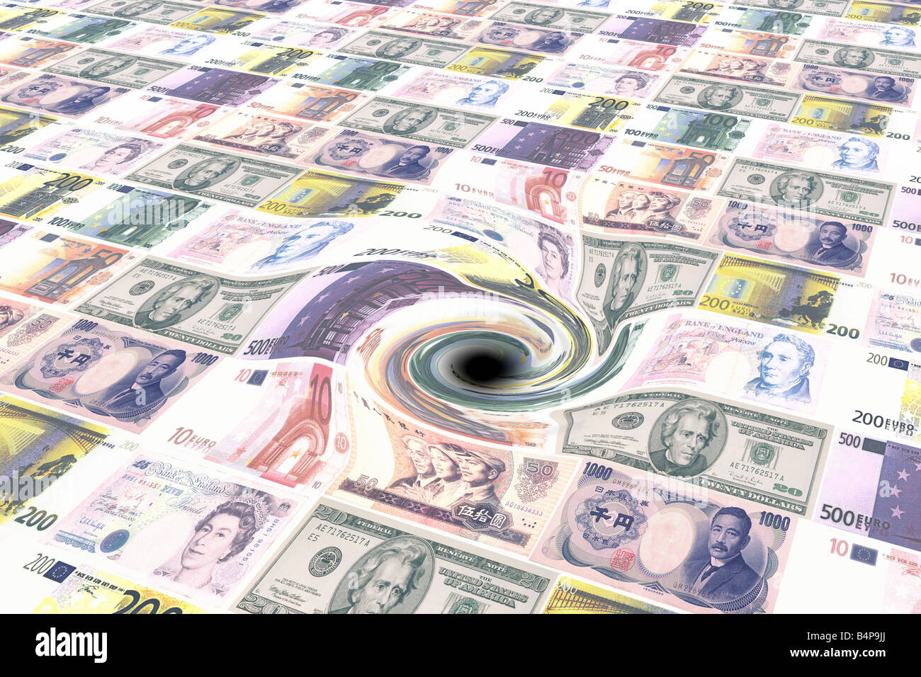 Money going down drain hi-res stock photography and images - Alamy