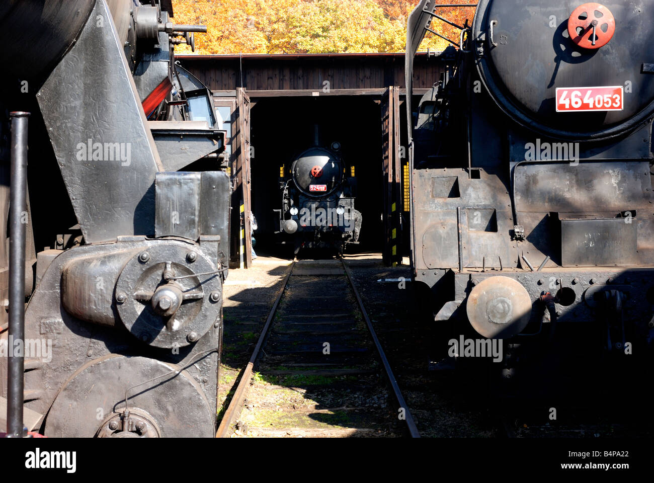 Historical steam locomotives exhibit hi-res stock photography and ...