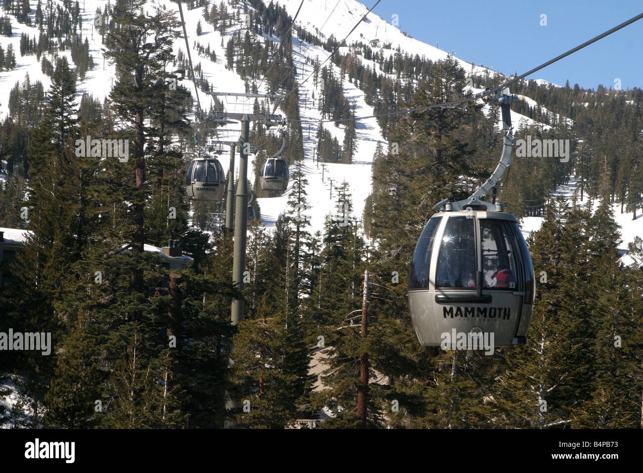 Ski Tram at Mammoth Ski Resort Stock Photo - Alamy