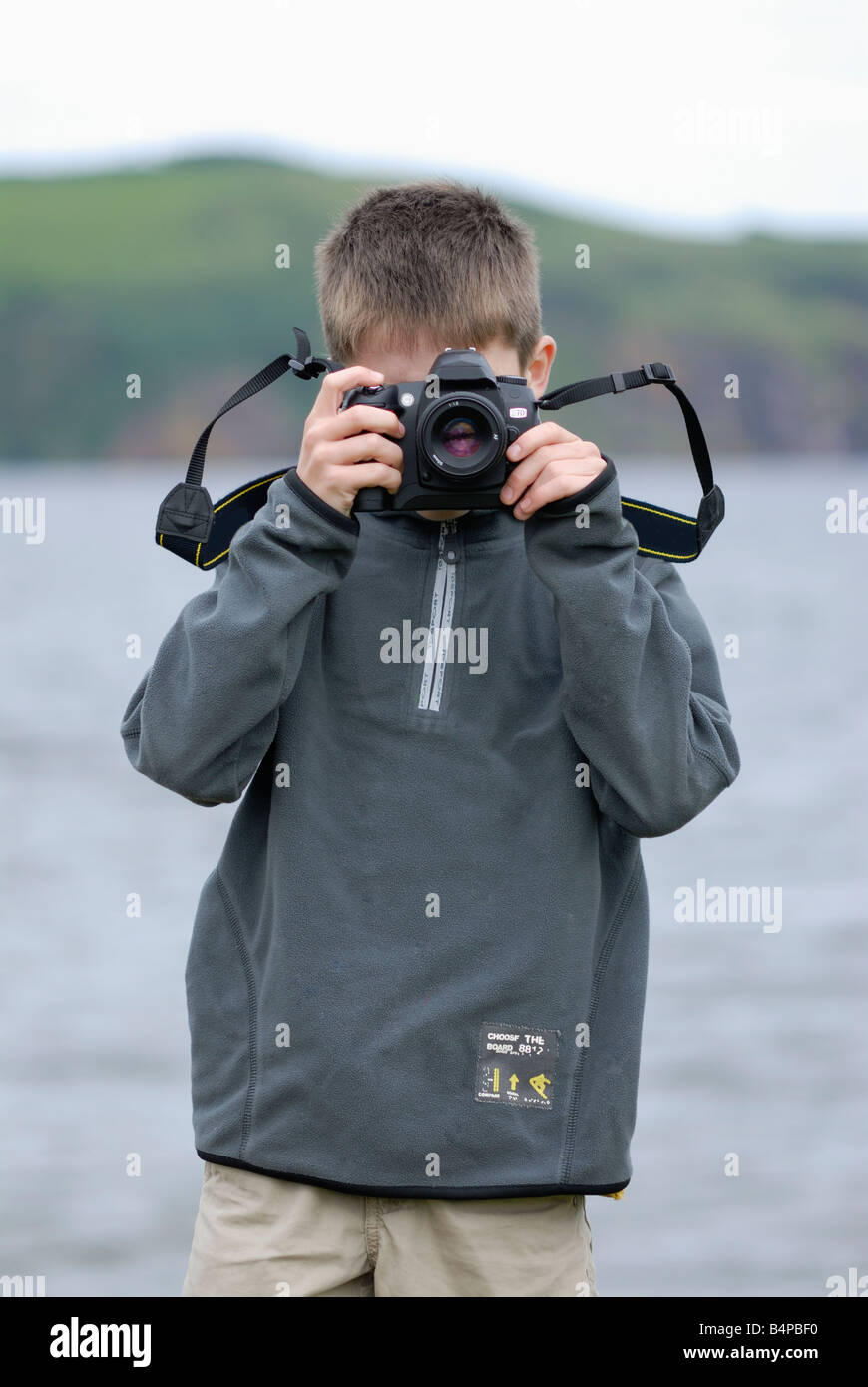 a child taking a photograph Stock Photo - Alamy