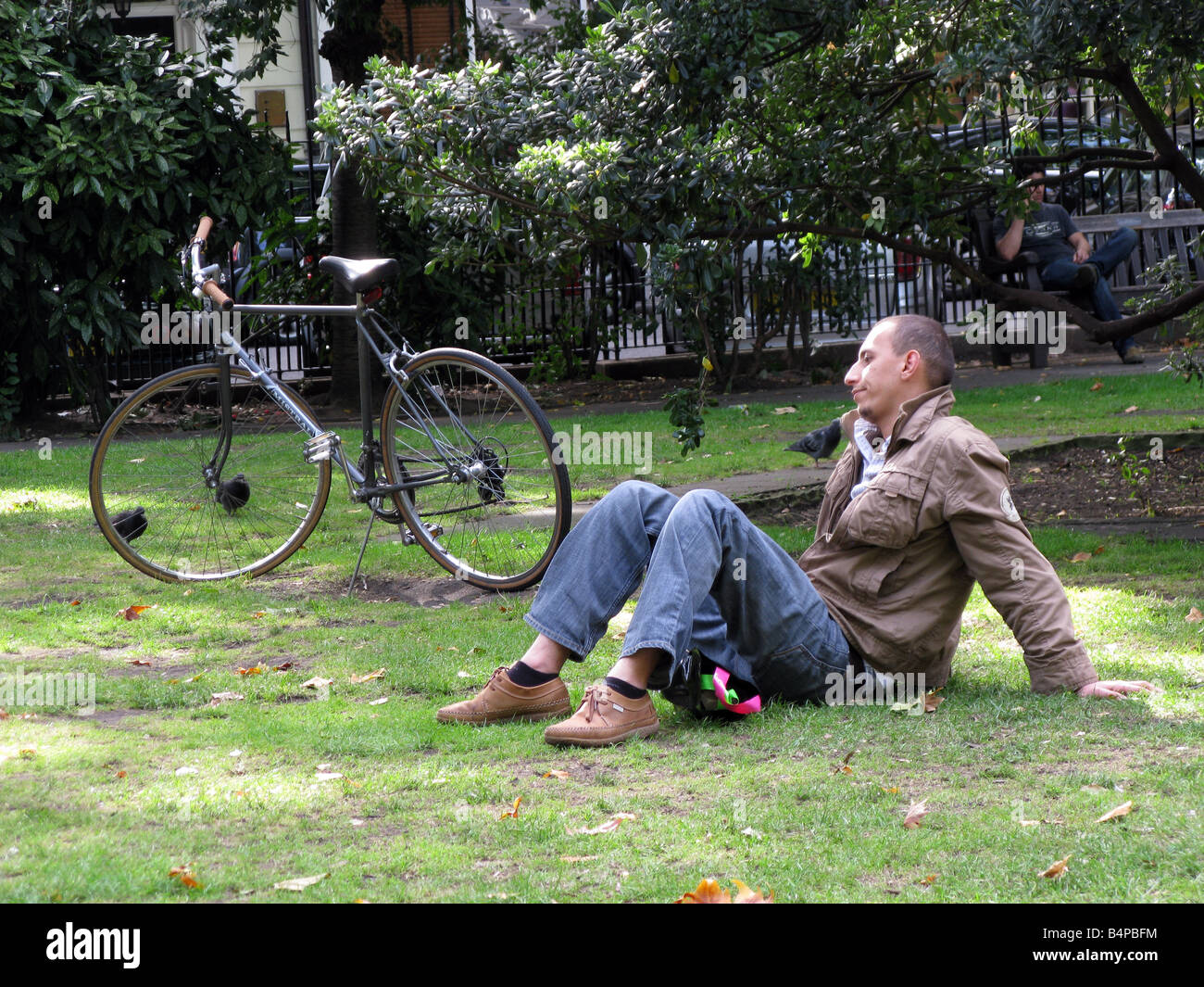 London Soho Square Stock Photo - Alamy