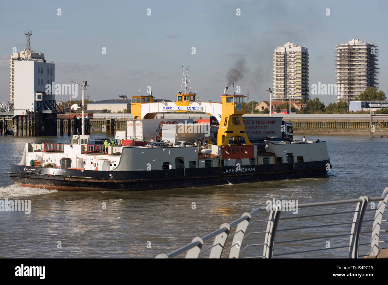 The Woolwich Ferry London Stock Photo - Alamy