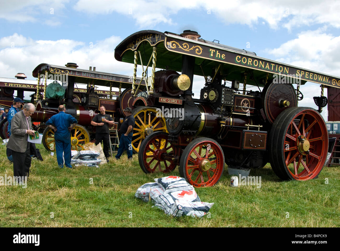 King George Vl, a Chas Burrell vintage fairground steam traction engine ...