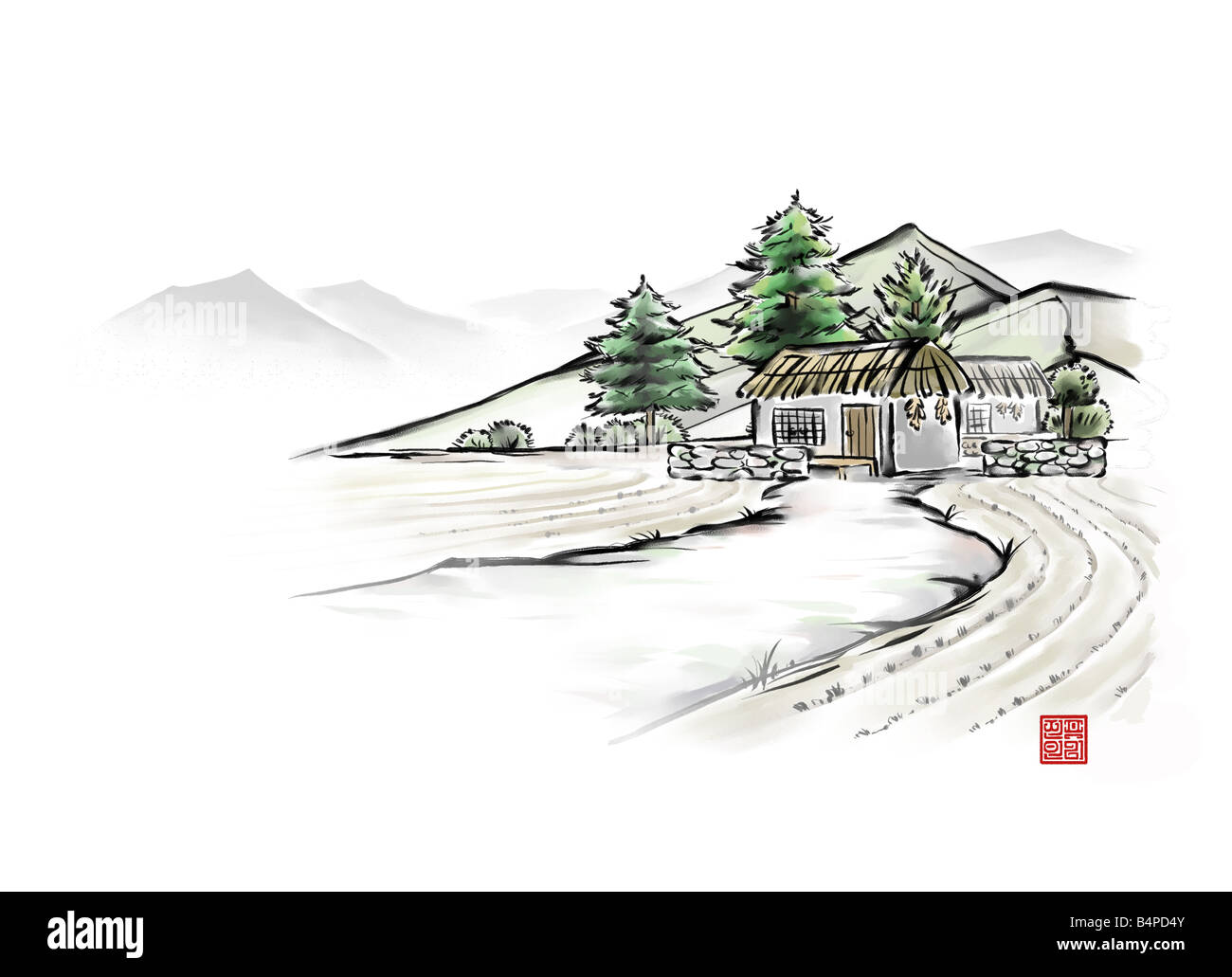 Rural pathway Cut Out Stock Images & Pictures - Alamy