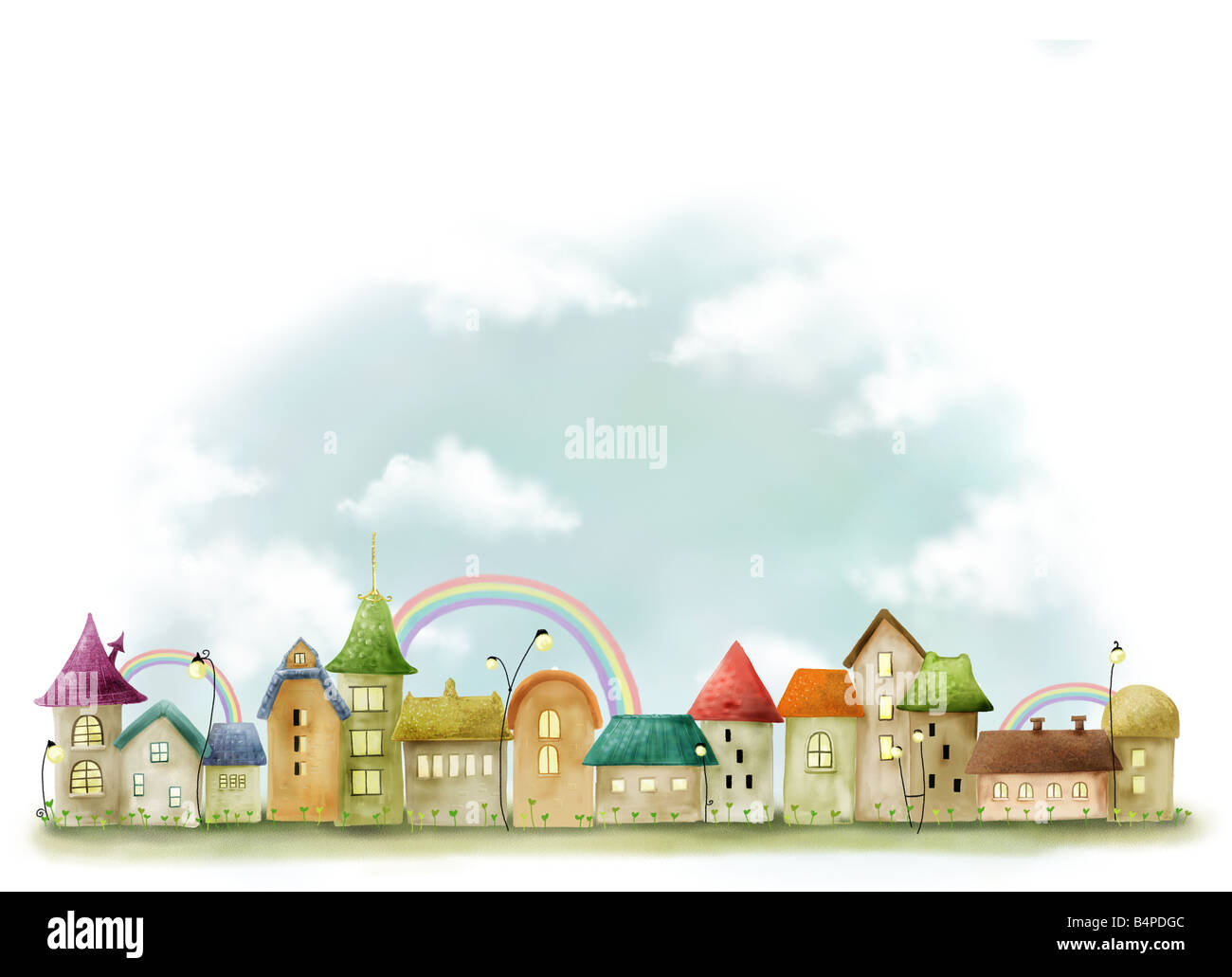 Representation of houses Stock Photo - Alamy