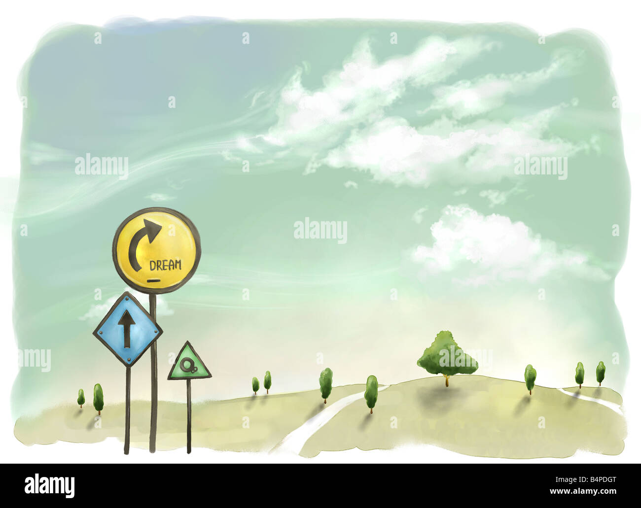 Creative ideas for road signs hi-res stock photography and images - Alamy