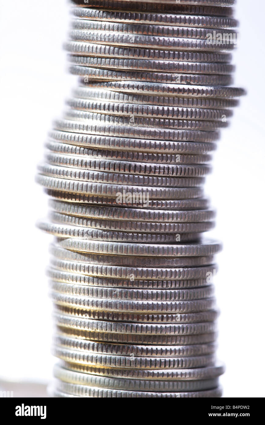 Stack of coins Stock Photo - Alamy