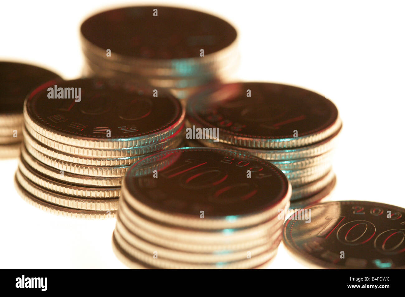 Stack of coins Stock Photo - Alamy