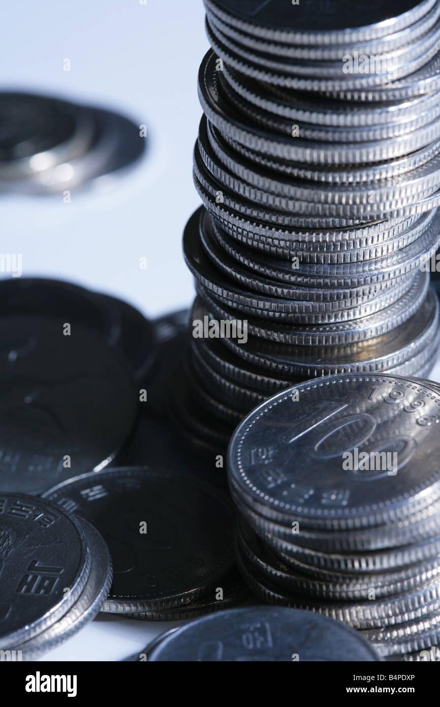 Stack of coins Stock Photo - Alamy