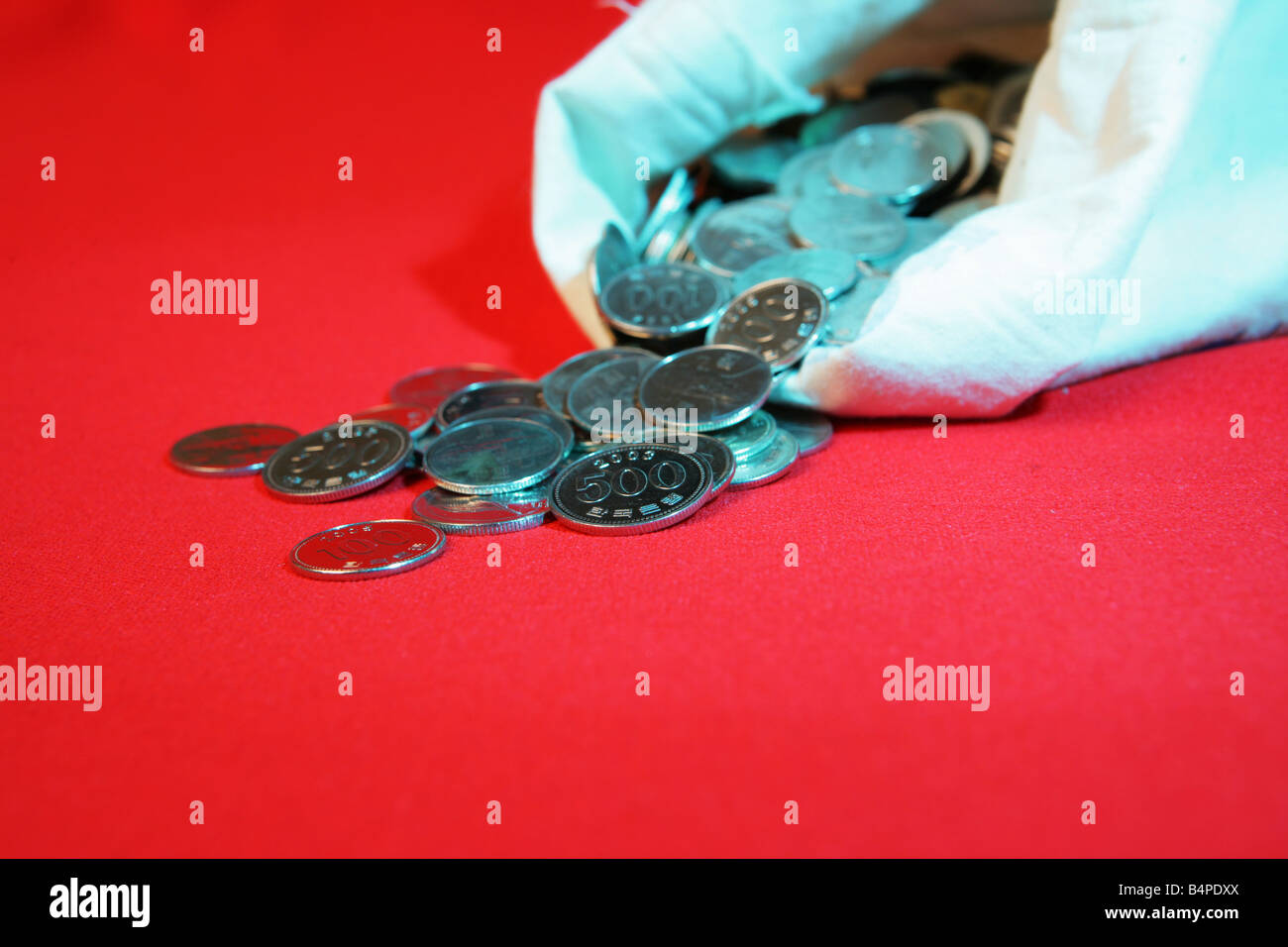 Large bag of coins hi-res stock photography and images - Alamy