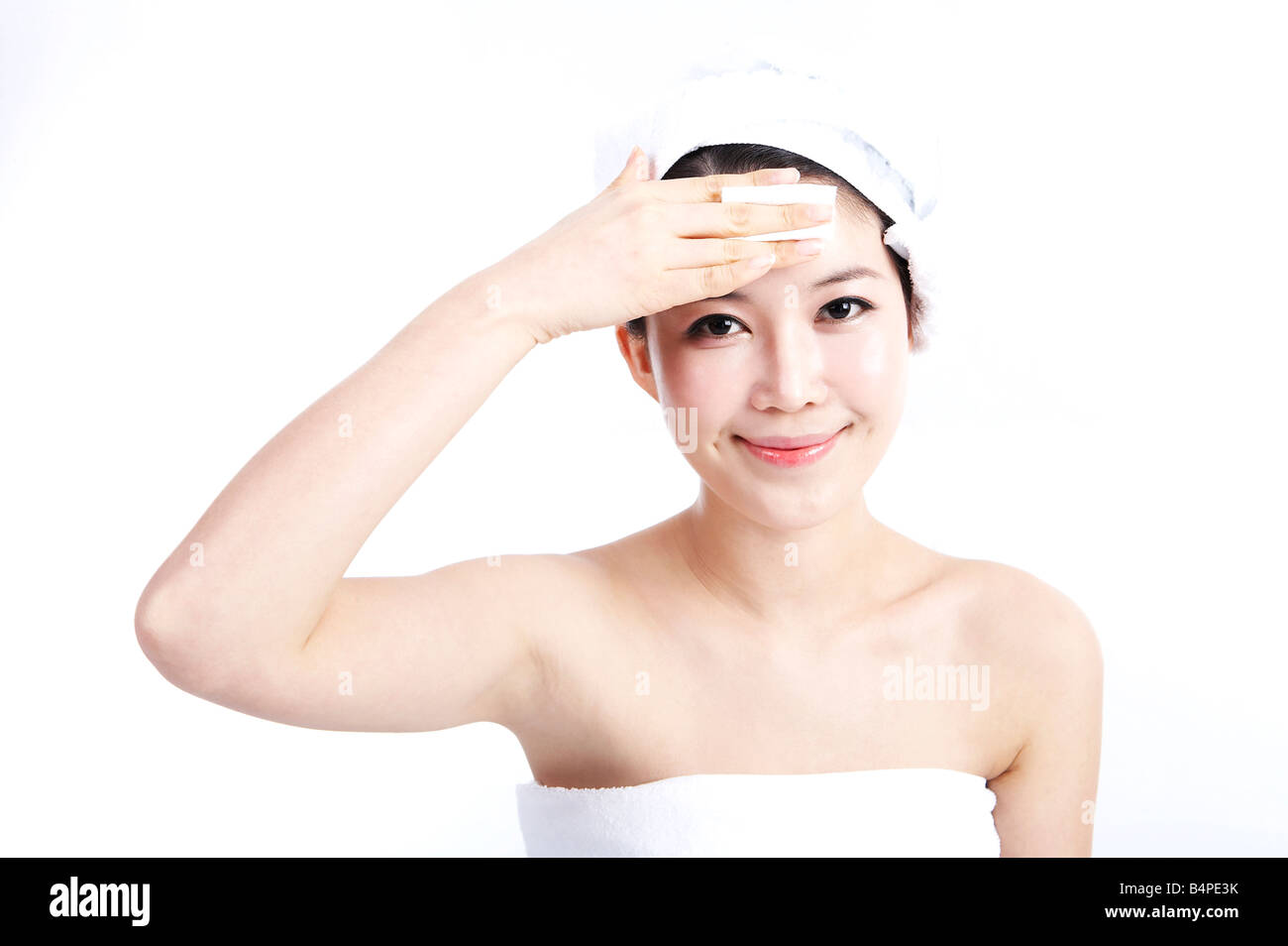 Woman tissue smile one person hi-res stock photography and images - Alamy