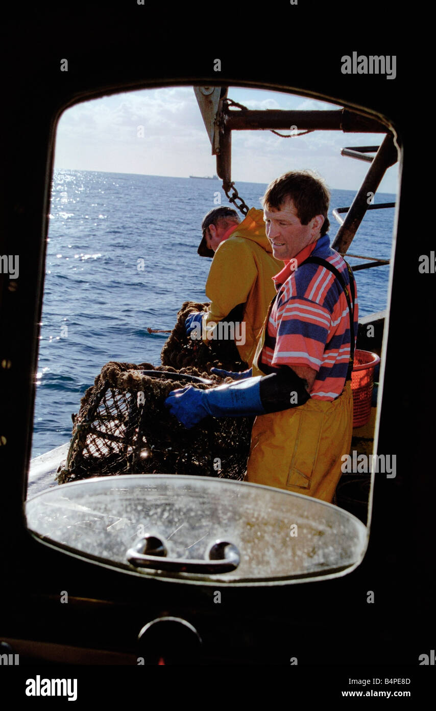 Crab fishing off the south devon coast hi-res stock photography and ...