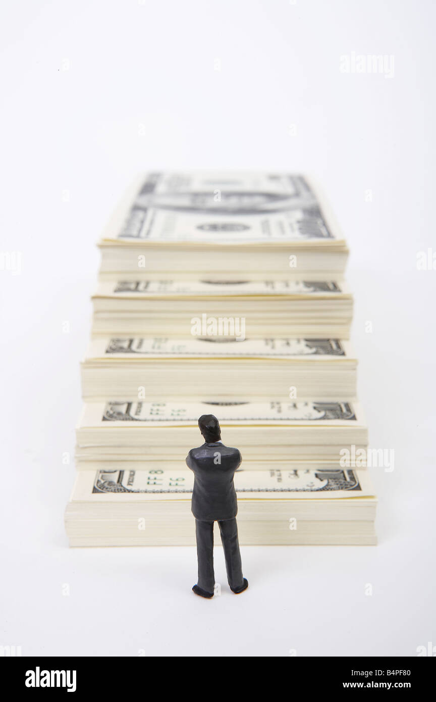 Businessman standing stack paper in hi-res stock photography and images ...