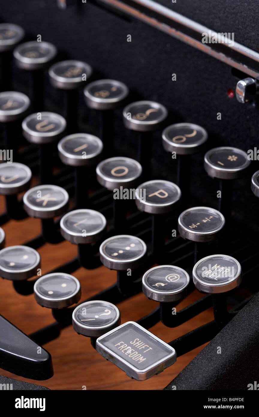 Typewriter keys, close-up Stock Photo - Alamy