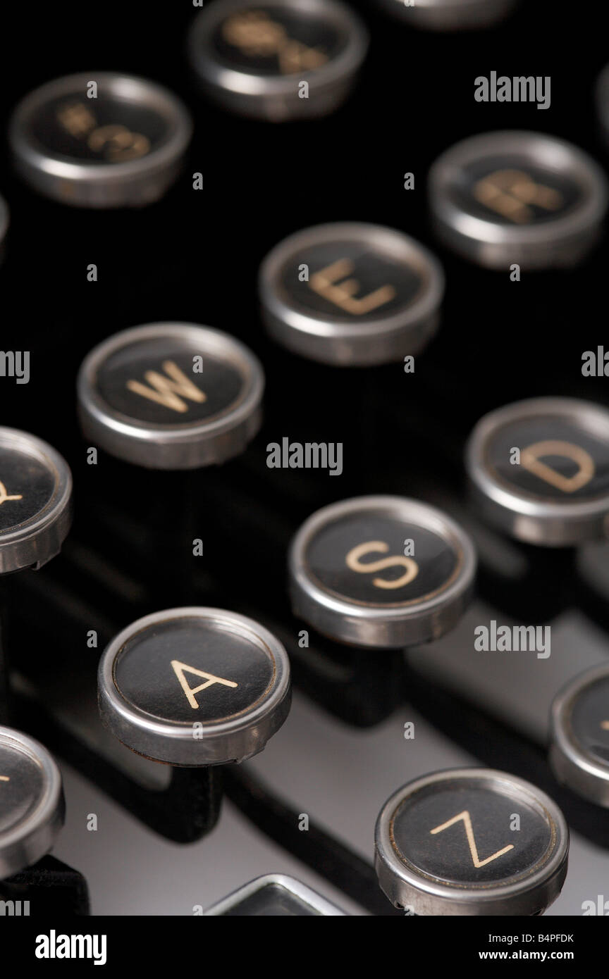 Typewriter keys, close up Stock Photo - Alamy