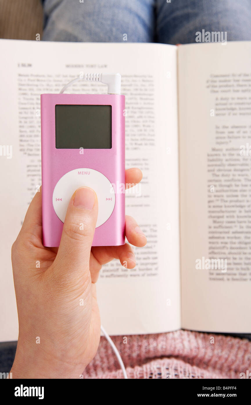 Unrecognizable woman using headphones hi-res stock photography and ...