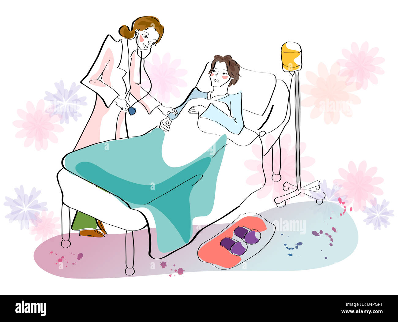 Representation of doctor checking patient Stock Photo - Alamy Representation of doctor checking patient Stock Photo - Alamy