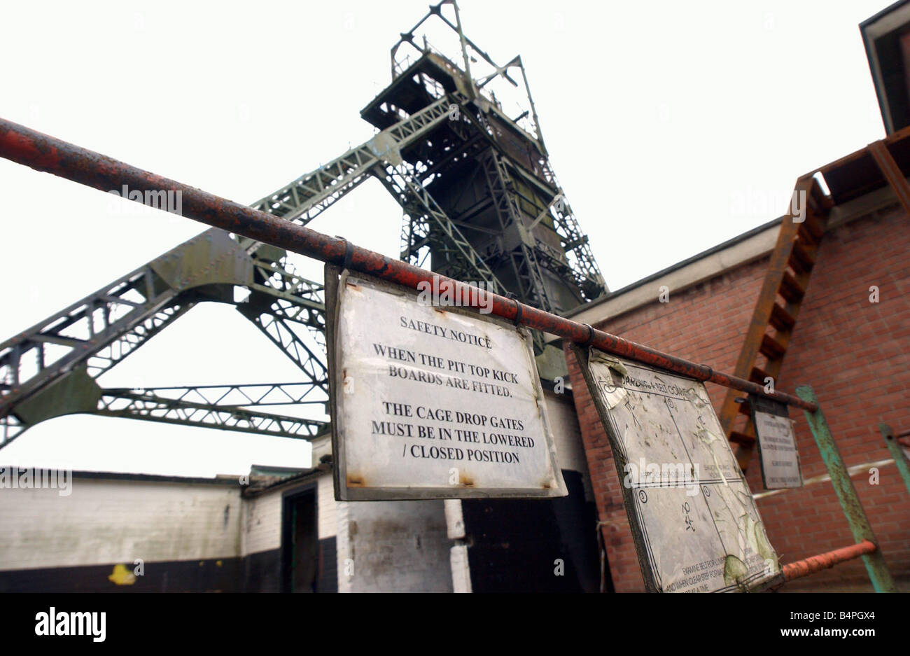 A picture of the Tower Colliery showing the pit winding gear 9th Feb ...