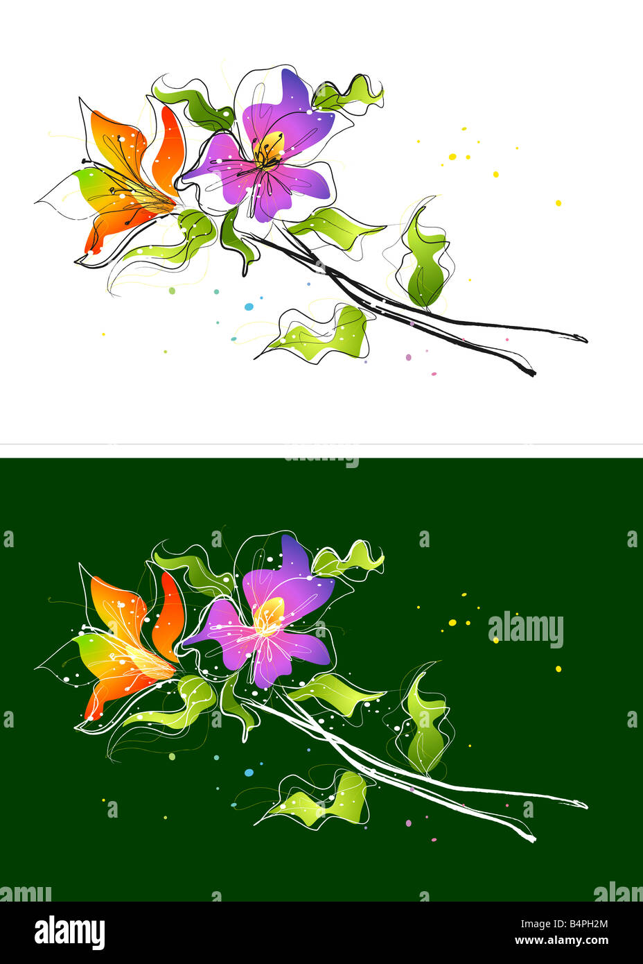 Representation of flowers Stock Photo - Alamy