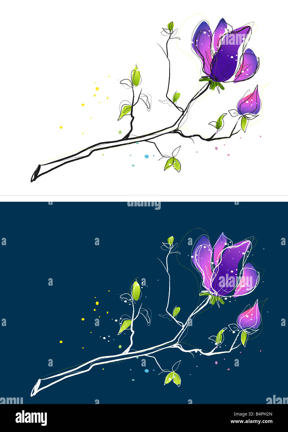 Representation of flower Stock Photo - Alamy