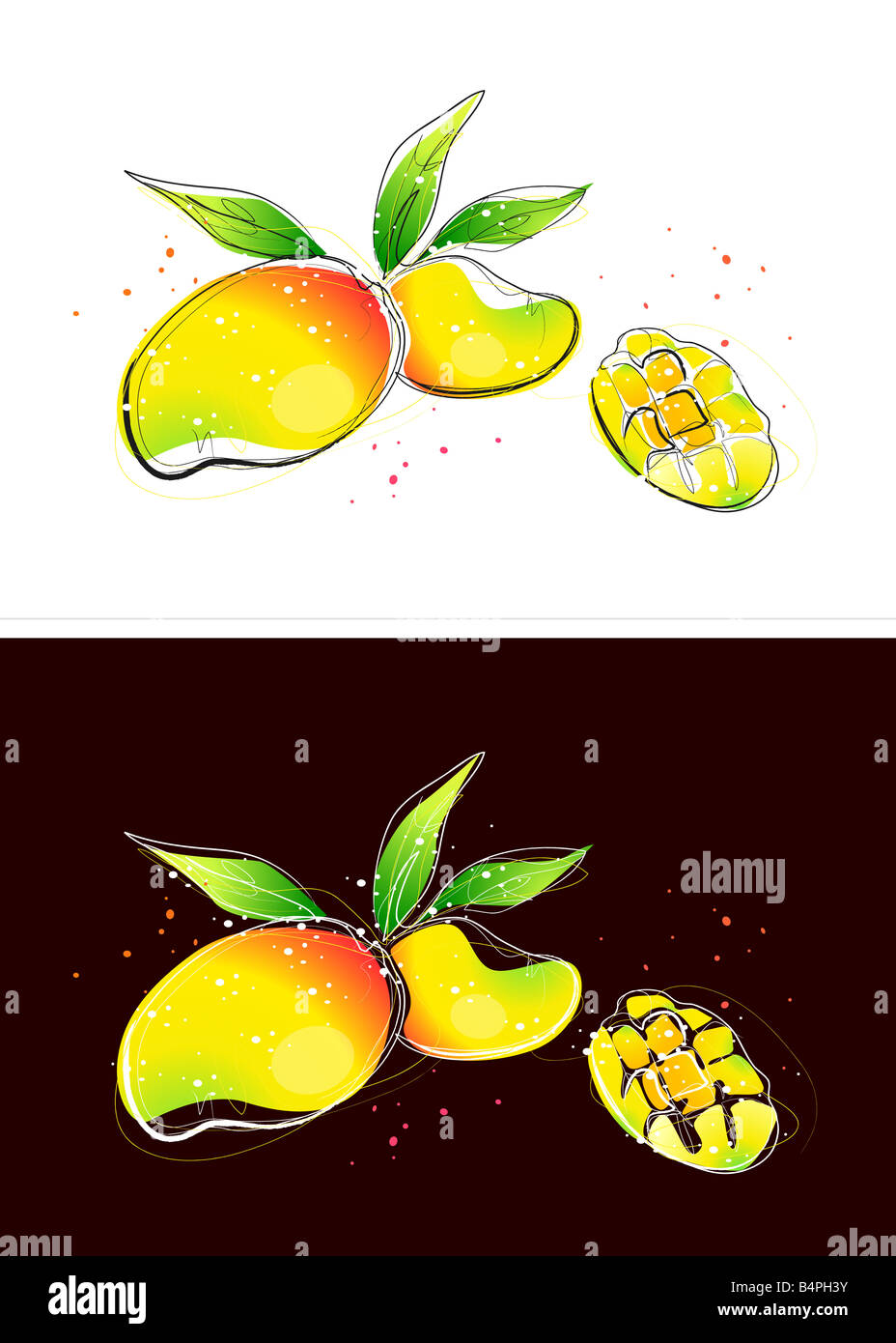 Representation of mangoes Stock Photo - Alamy