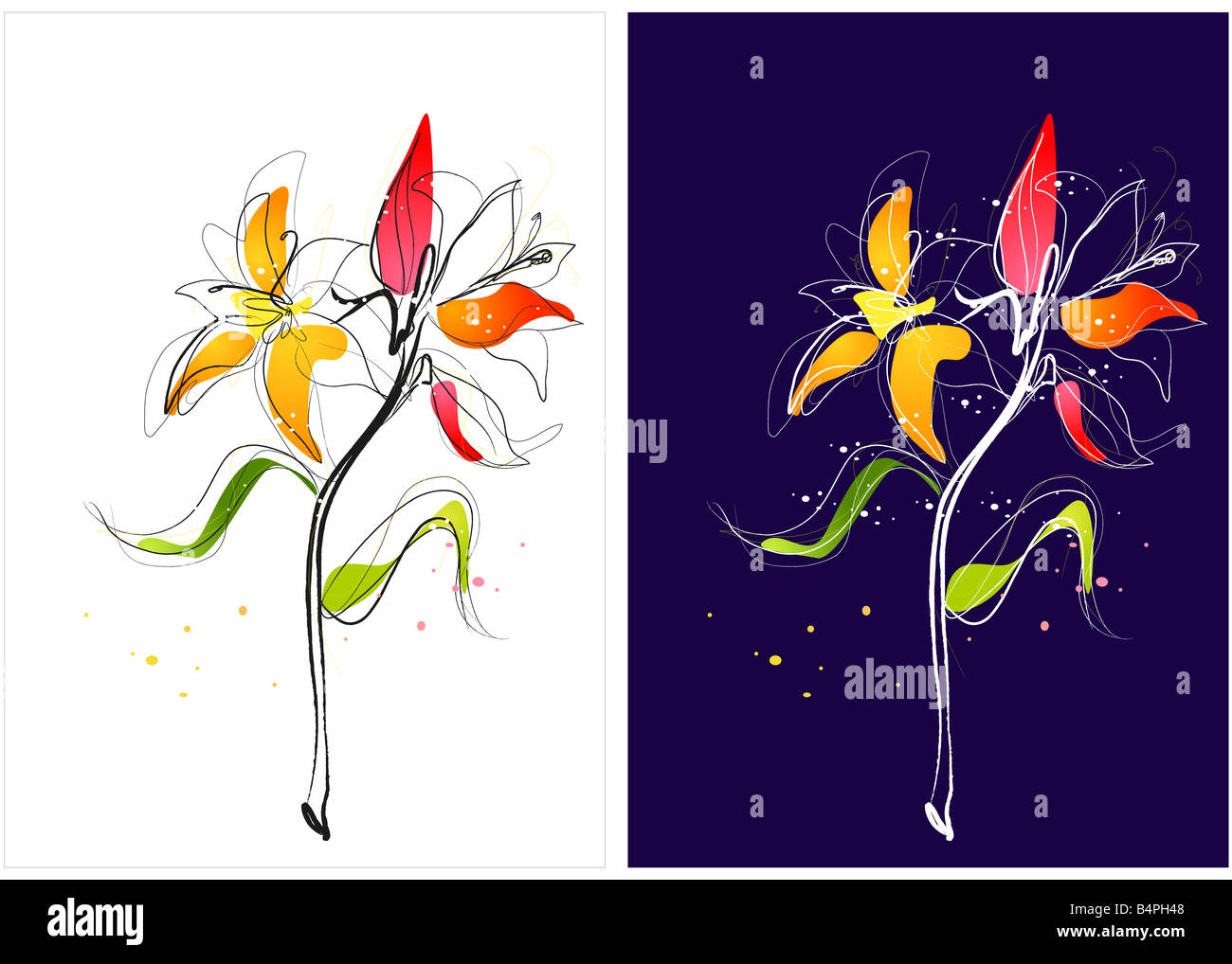 Representation of flowers Stock Photo - Alamy