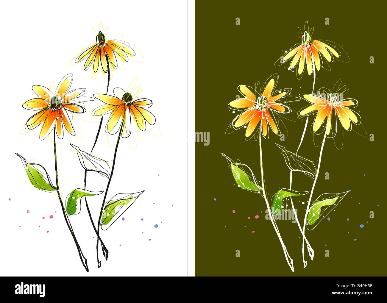 Representation of flowers Stock Photo - Alamy