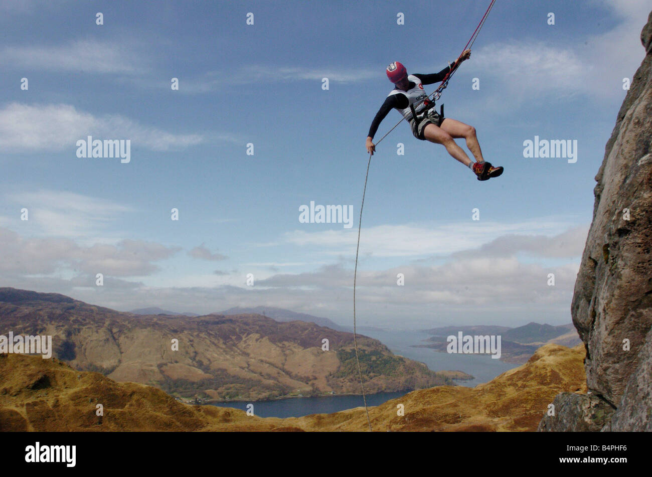 The Drambuie Pursuit Adventure race James Moncur abseiling May 2006 ...