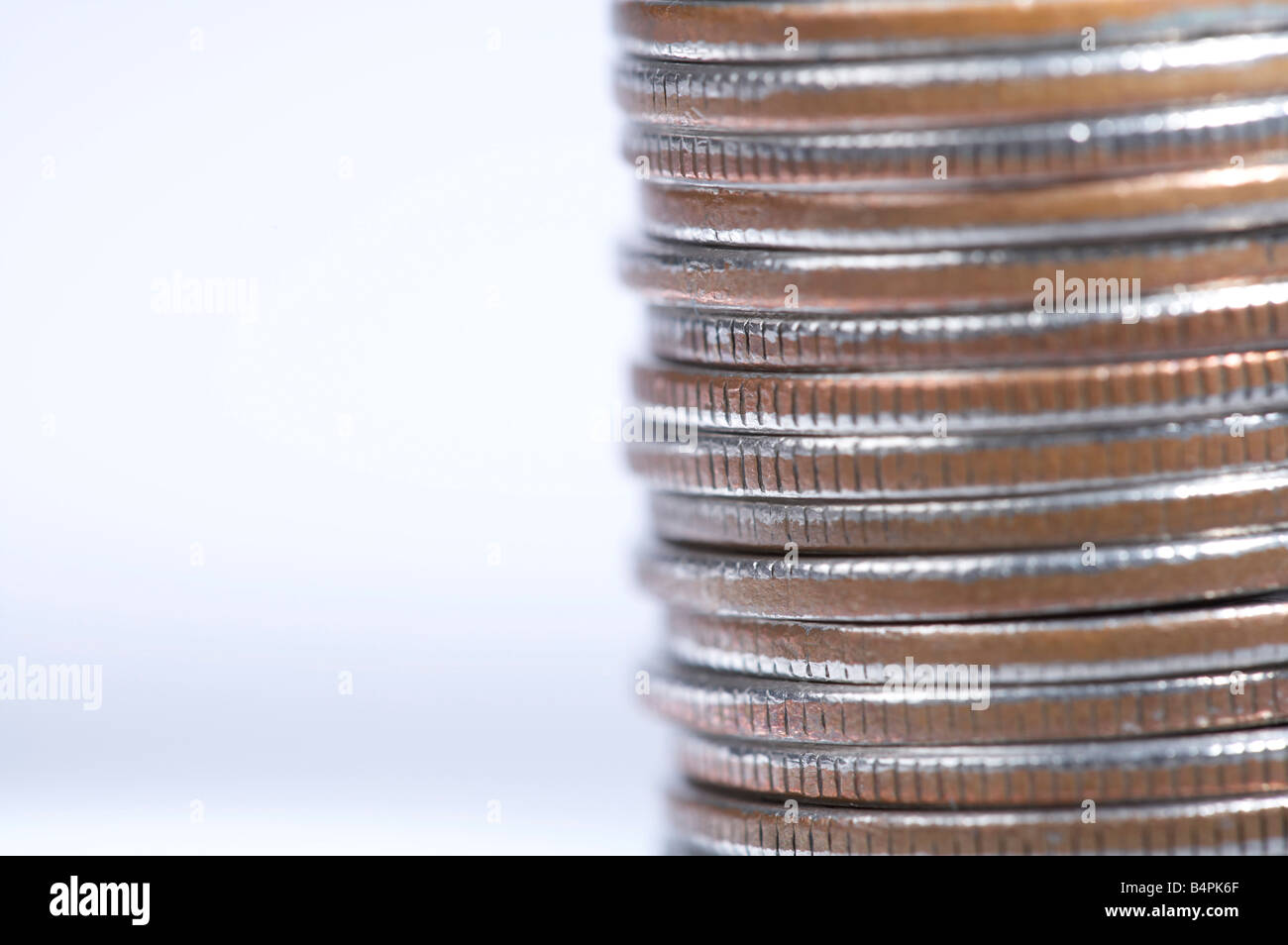 Stacks of coins Stock Photo - Alamy