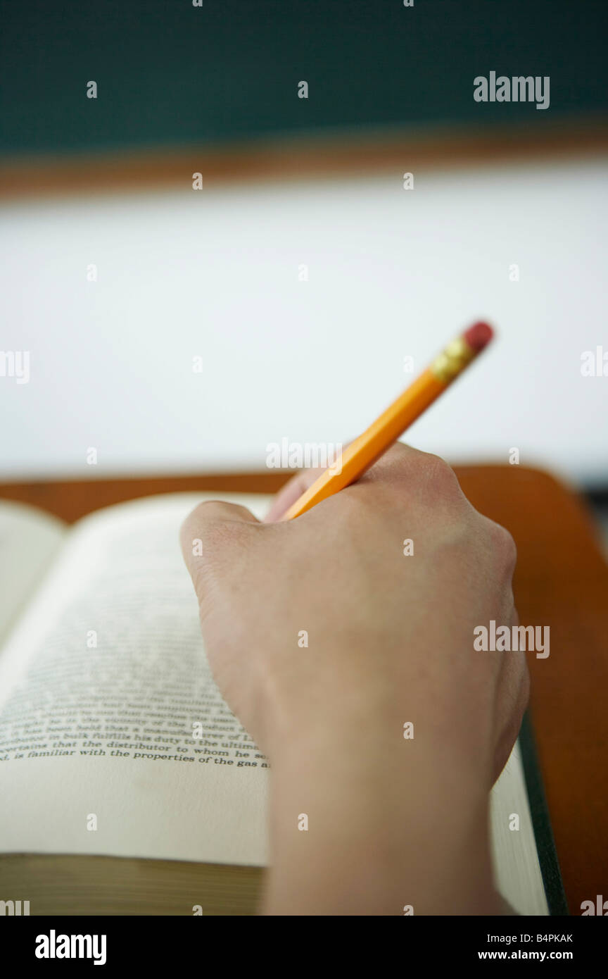 Pencil open writing wood bench hi-res stock photography and images - Alamy