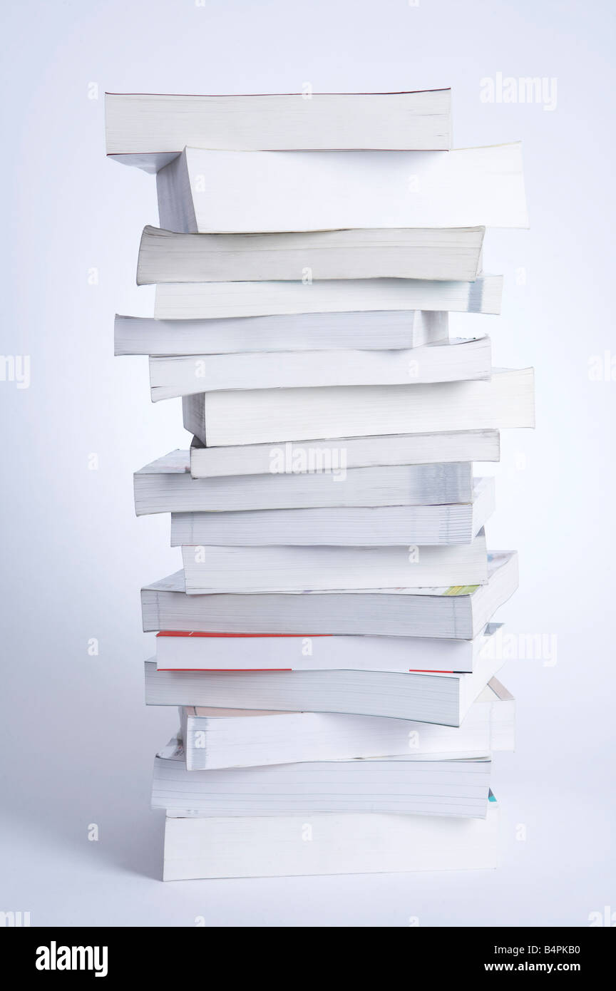 Stack of books, close-up Stock Photo - Alamy