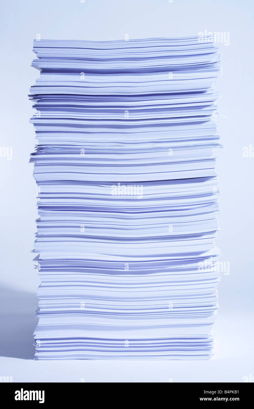 Stack of papers colour background hi-res stock photography and images ...
