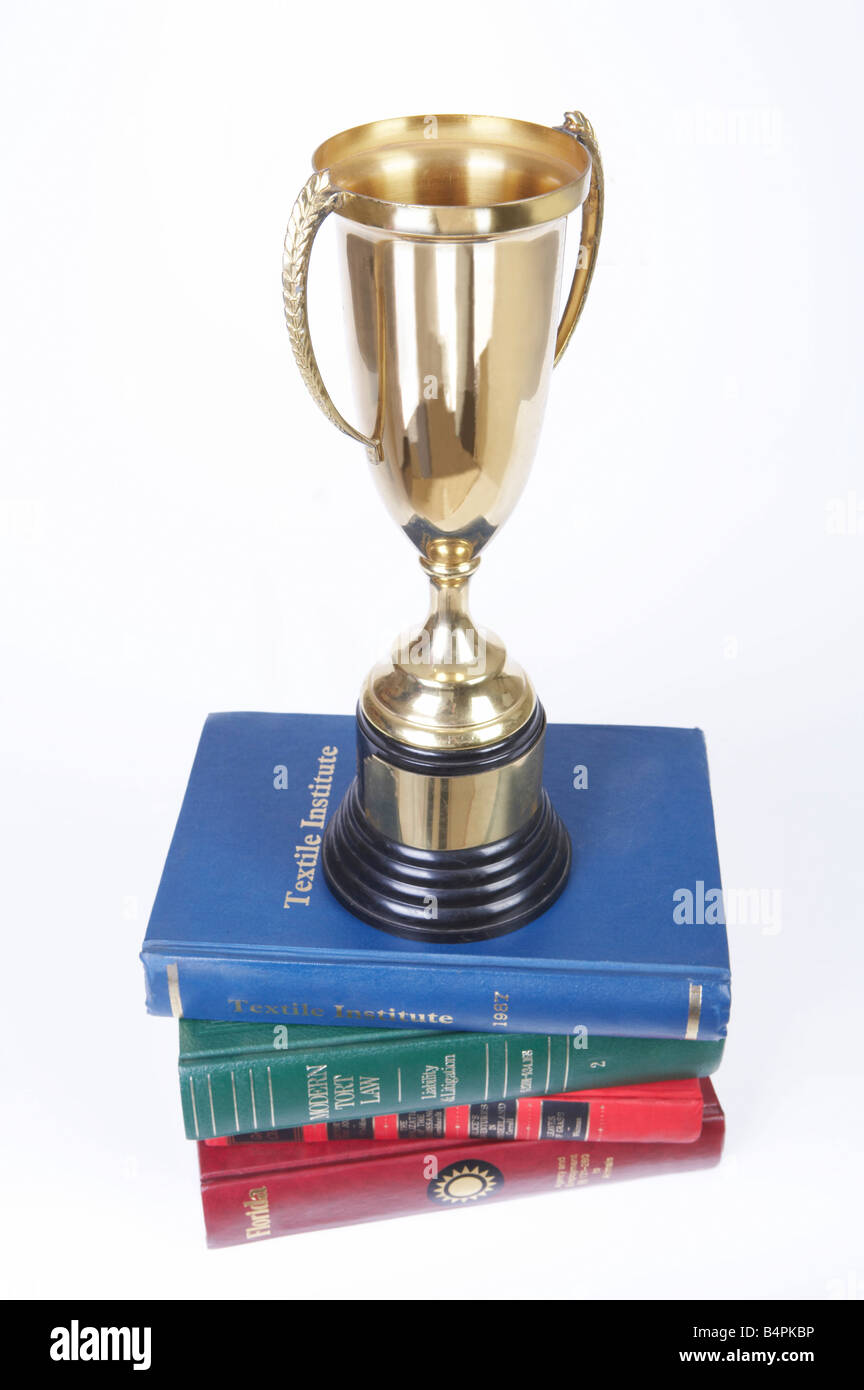 Books on trophy hi-res stock photography and images - Alamy