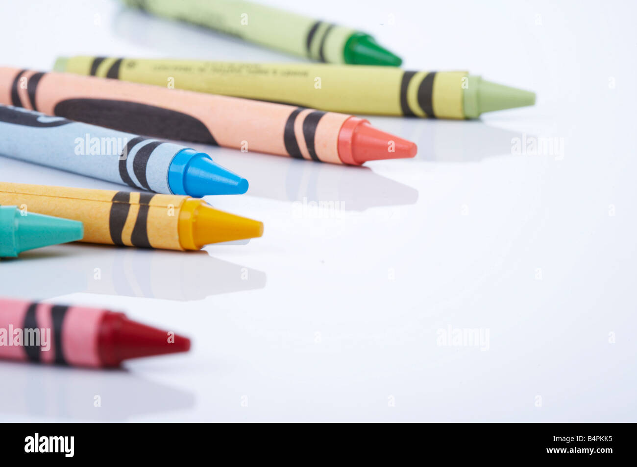 Coloured crayons still life hi-res stock photography and images - Alamy