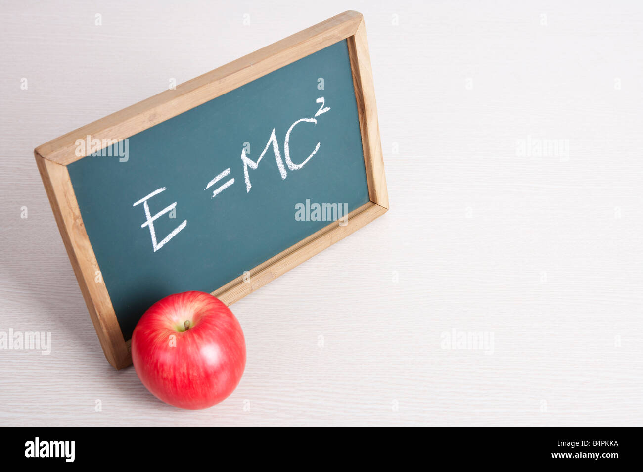 Slate and chalk with formula Stock Photo - Alamy