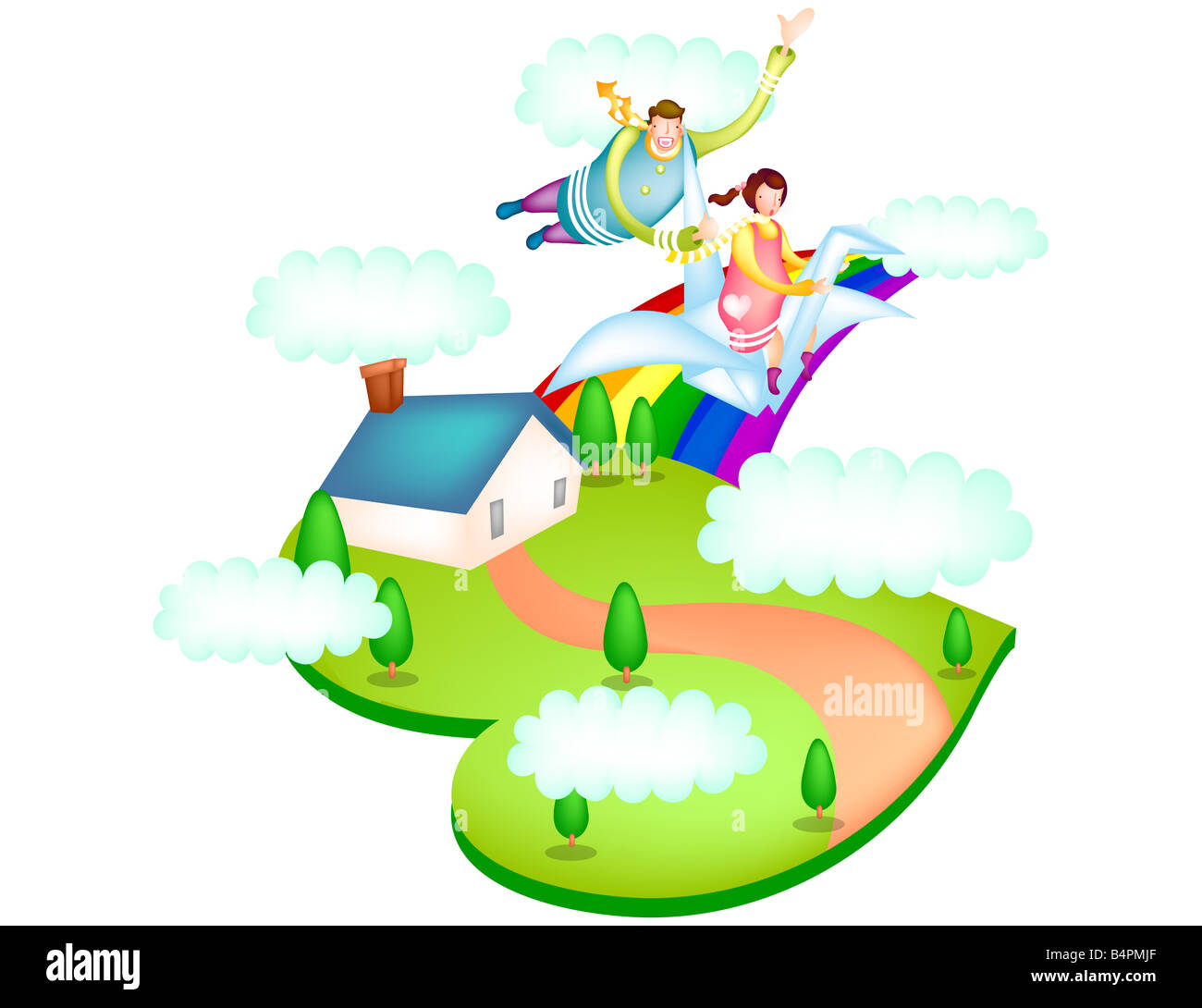 Digital composite woman riding hi-res stock photography and images - Alamy