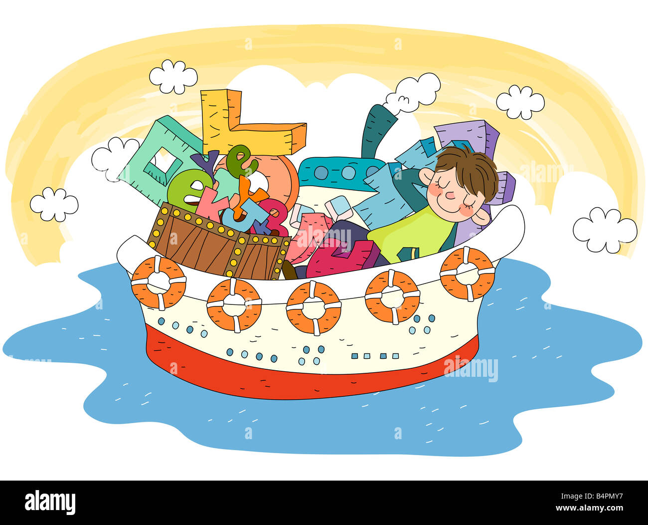 Floating cloud sleep hi-res stock photography and images - Alamy